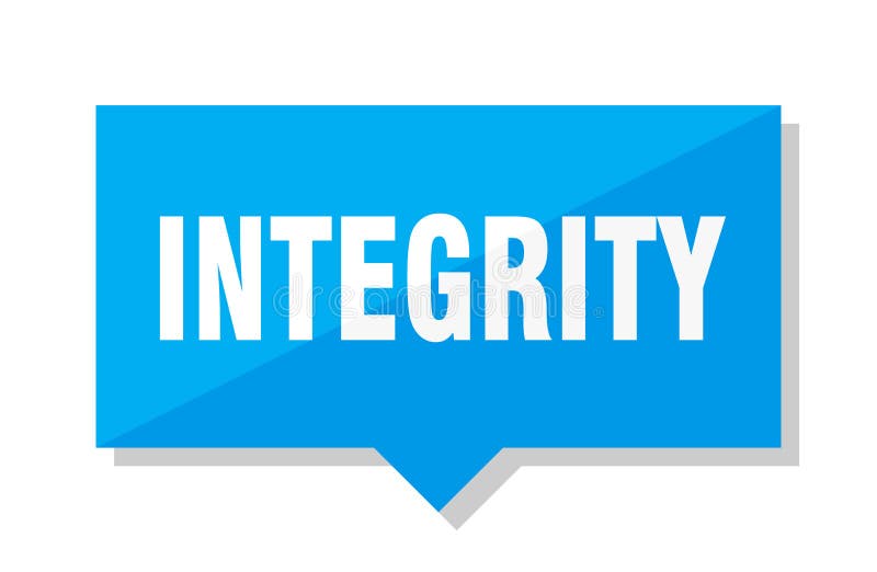 Integrity price tag stock vector. Illustration of bubble - 118867181