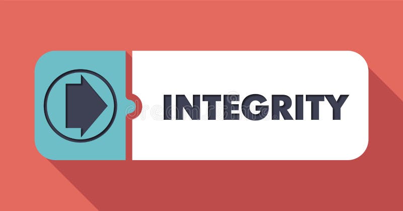Integrity Concept in Flat Design. Stock Illustration - Illustration of ...