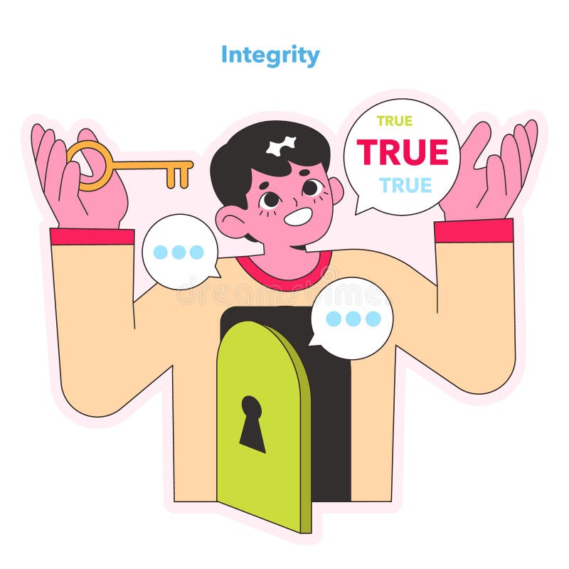 Integrity Concept. Vector Illustration. Stock Illustration ...