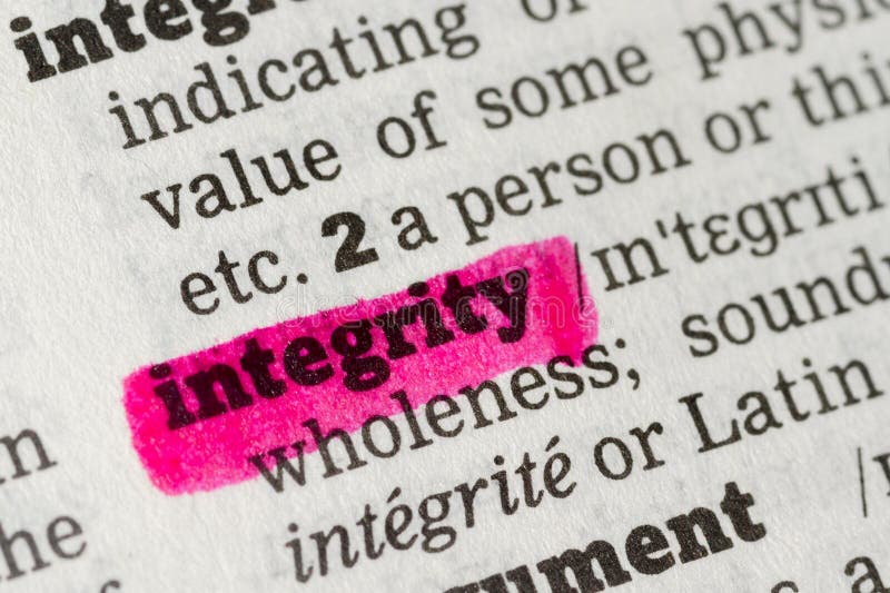 Integrity stock photo. Image of definition, honesty, macro - 9764162