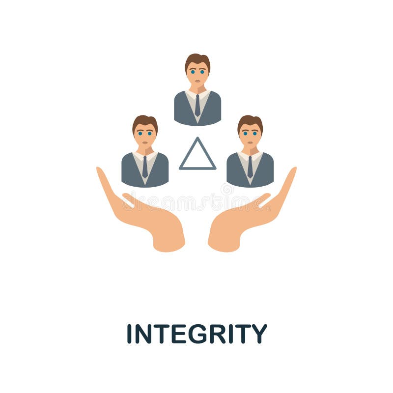 Integrity Icon. Simple Element from Core Values Collection. Creative ...