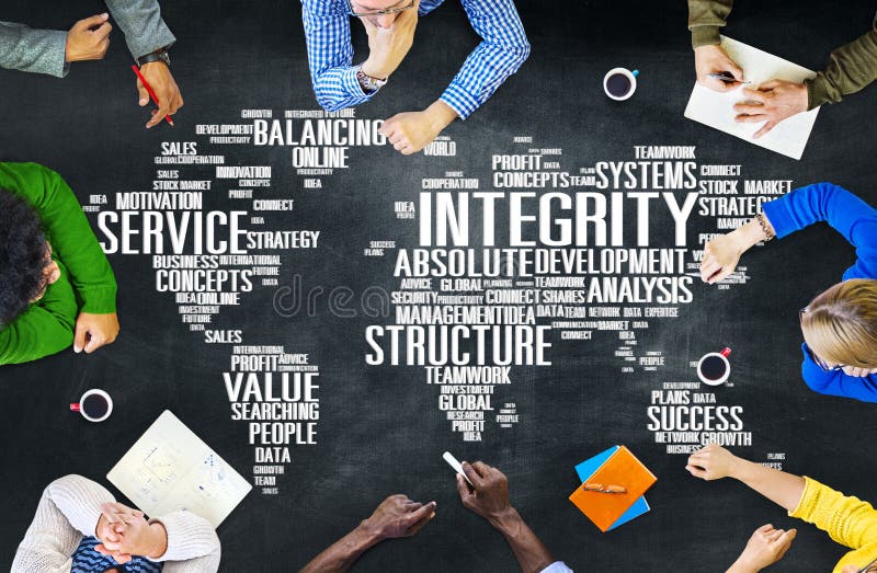 Integrity Honesty Sincerity Trust Reliability Concept Stock Photo ...