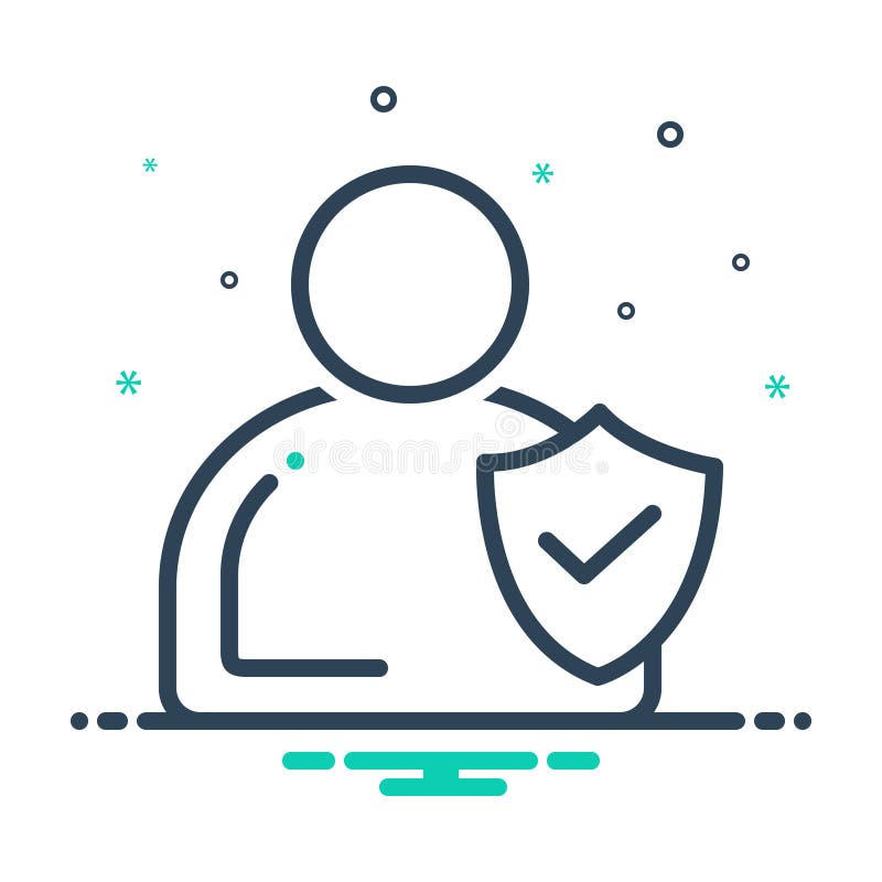 Black Mix Icon for Integrity, Trust and Honesty Stock Illustration ...