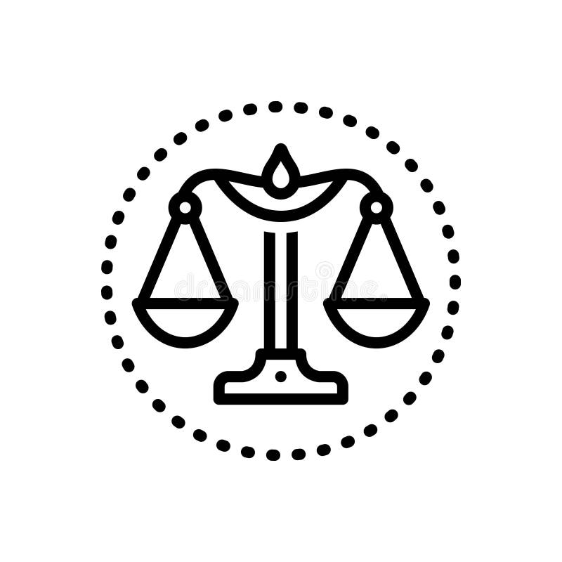 Black Line Icon for Integrity, Honesty and Probity Stock Vector ...