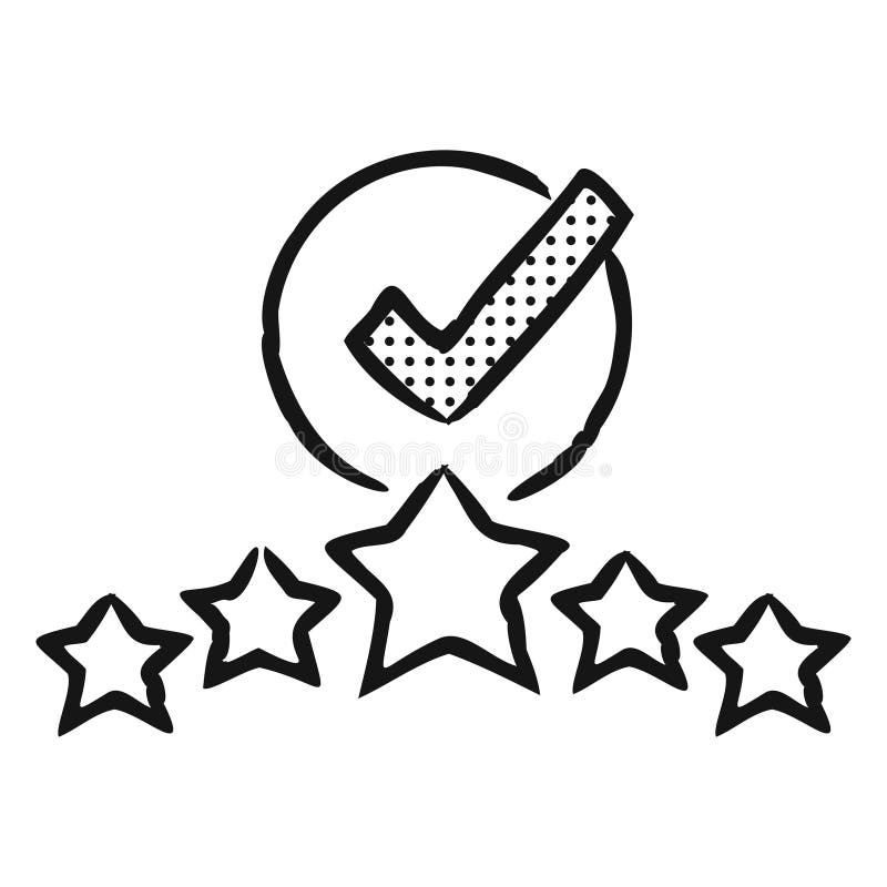 Five Stars ratings icon. stock vector. Illustration of values - 292545577