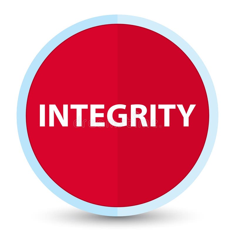Integrity Prime Red Banner Button Stock Illustration - Illustration of ...