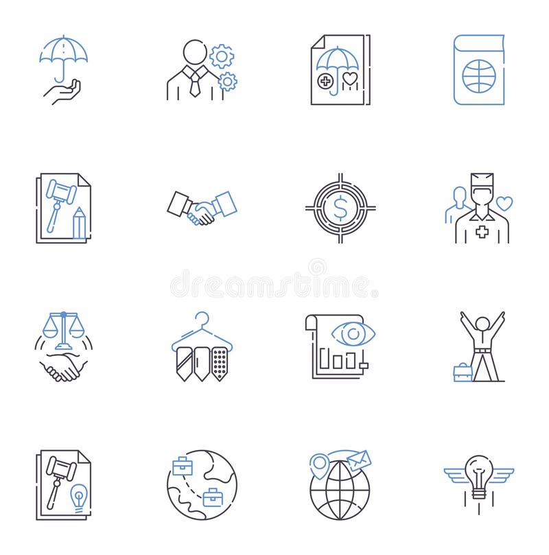 Integrity Line Icons Collection. Hsty, Ethics, Trusrthiness ...