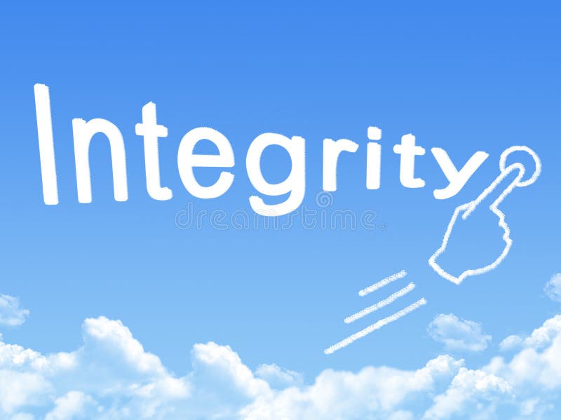 Integrity Message Cloud Shape Stock Illustrations – 5 Integrity Message ...