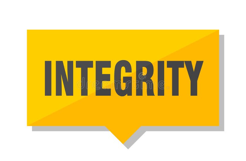 Integrity price tag stock vector. Illustration of sticker - 118938964