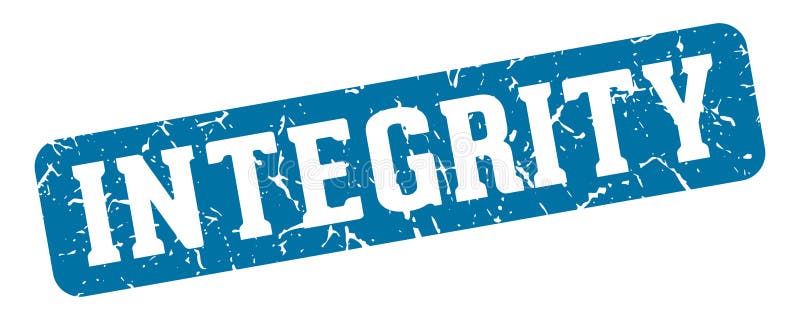 Integrity Rectangular Sign. Integrity Stamp Stock Vector - Illustration ...