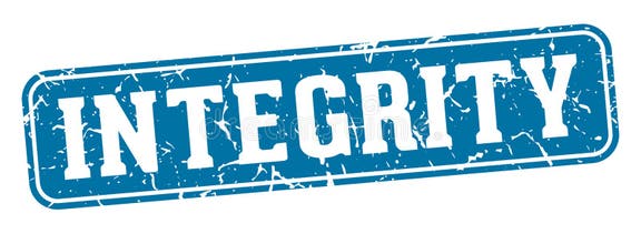 Integrity Rectangular Sign. Integrity Stamp Stock Illustration ...