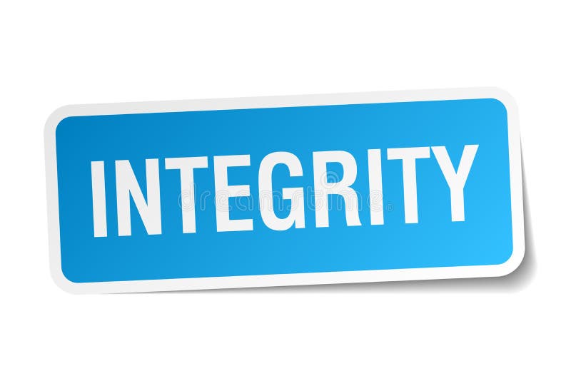Integrity sticker. stock vector. Illustration of integrity - 153821261