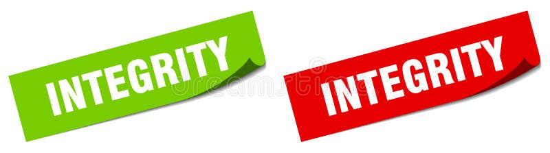 Integrity Sticker. Integrity Sign Set Stock Vector - Illustration of ...