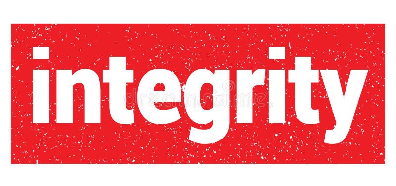 Integrity Text Written on Red Stamp Sign Stock Illustration ...