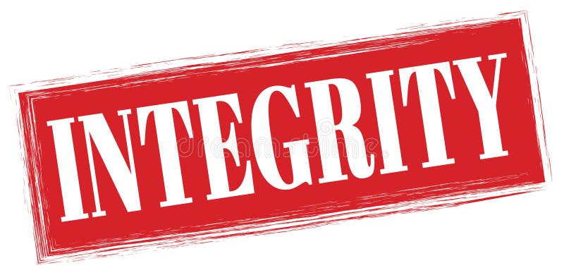 INTEGRITY Text Written on Red Stamp Sign Stock Illustration ...