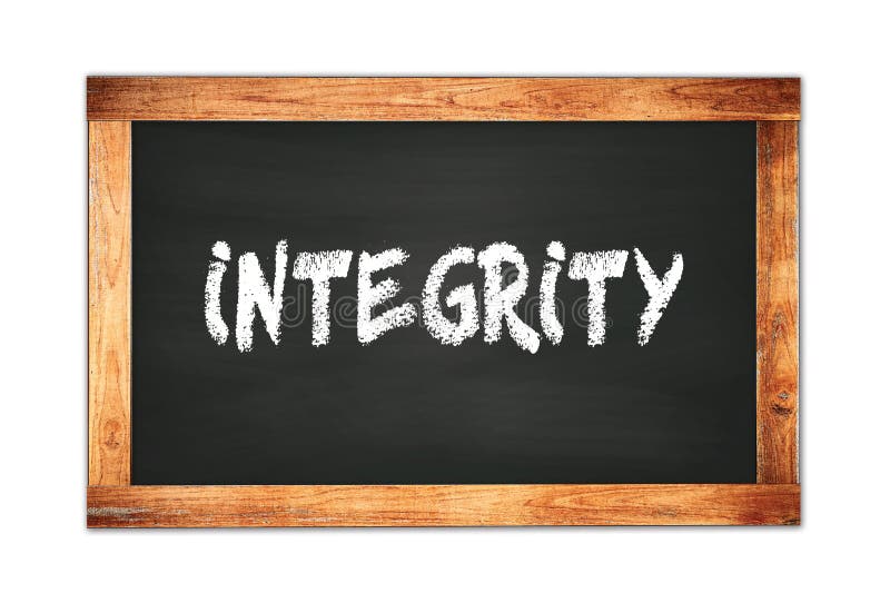 Integrity text concept stock photo. Image of grainy - 135859618