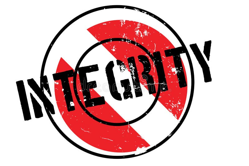 Integrity Typographic Stamp Stock Vector - Illustration of corrupt ...