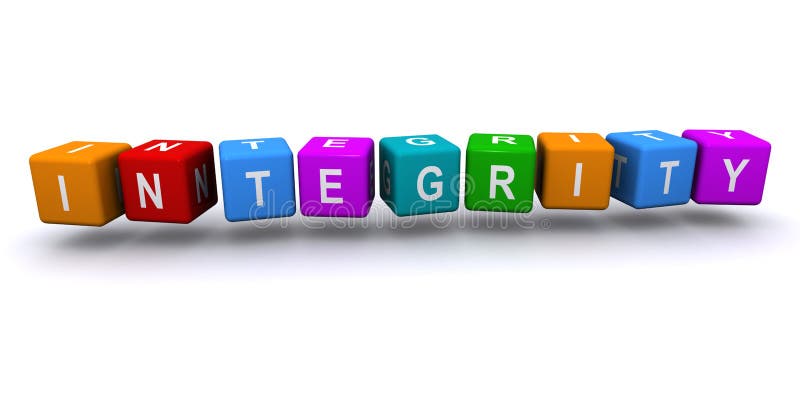 Integrity Word Cloud Concept Stock Illustration - Illustration of ...