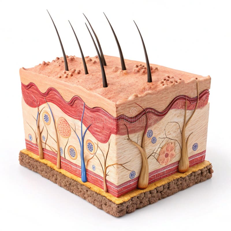 Human Integumentary System Stock Illustrations – 129 Human ...