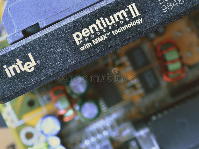 Intel pentium II editorial photography. Image of processor - 24539767