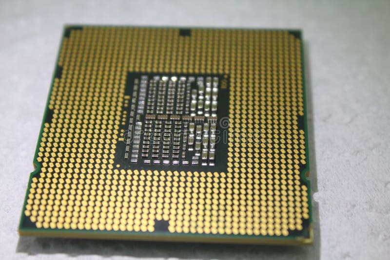Intel Processor Cpu Close-up for Computer Stock Image - Image of abacus ...
