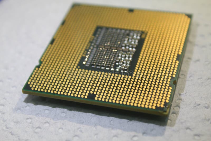 Intel Processor Cpu Close-up for Computer Stock Image - Image of abacus ...