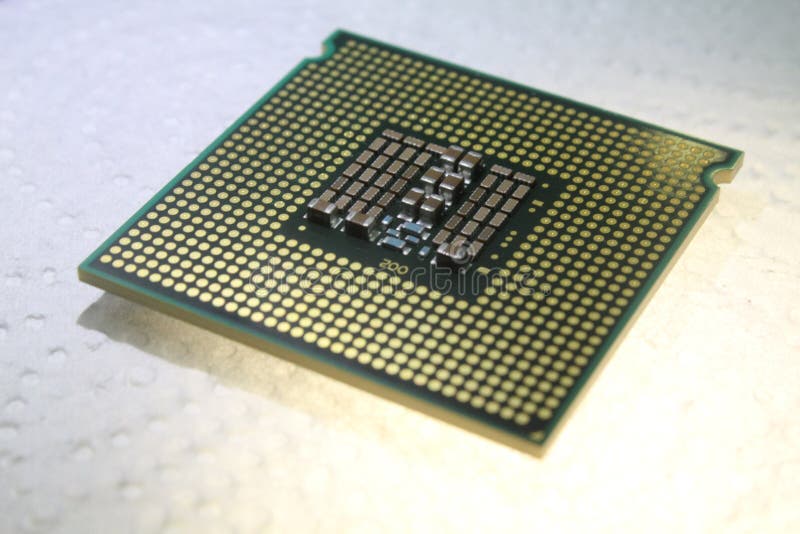 Intel Processor Cpu Close-up for Computer Stock Image - Image of ...