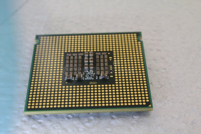 Intel Processor Cpu Close-up for Computer Stock Image - Image of ...