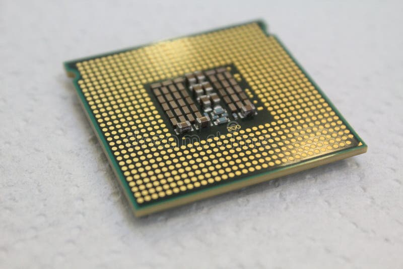 Intel Processor Cpu Close-up for Computer Stock Image - Image of ...