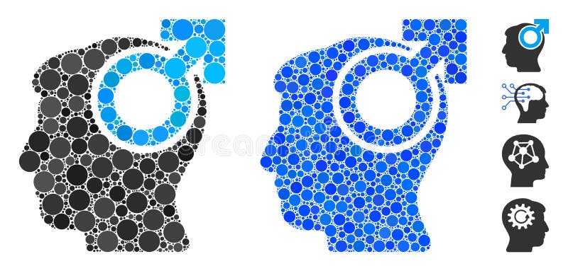 Intellect Potency Composition Icon of Spheric Items Stock Illustration ...