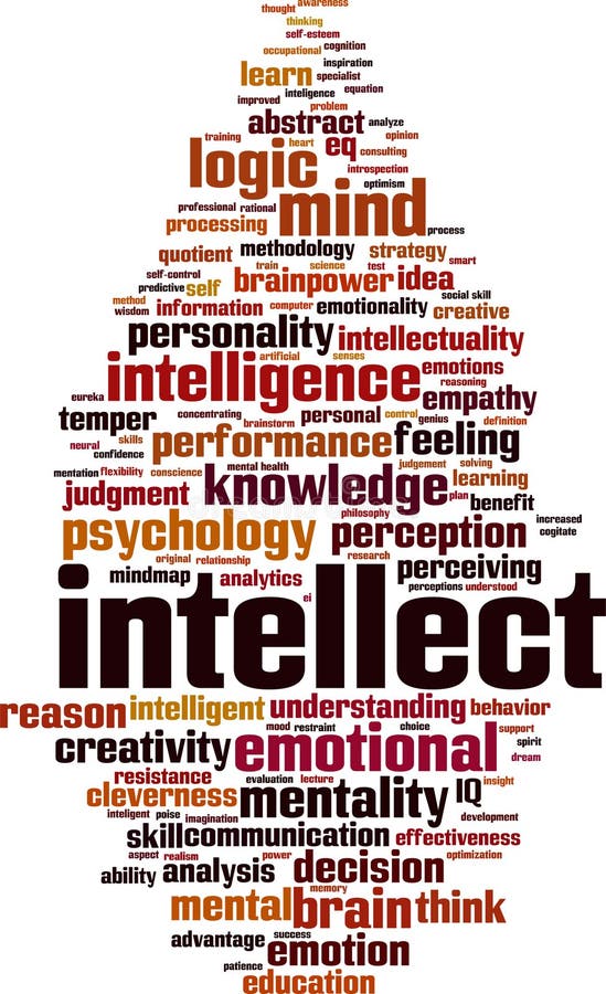 Intellect word cloud stock vector. Illustration of brainpower - 271091450