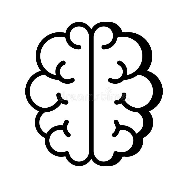 Human Brain on Book, Artificial Intelligence Icon, Premium Vector Stock ...