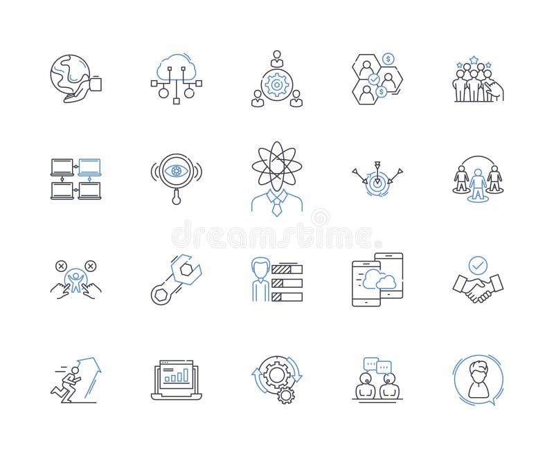 Intellectual Development Line Icons Collection. Learning, Curiosity ...