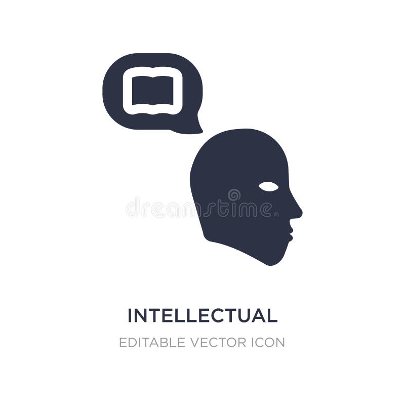 Intellectual Icon on White Background. Simple Element Illustration from ...