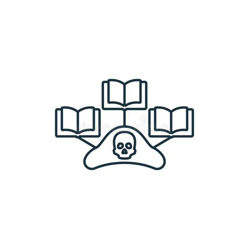 Intellectual Piracy Icon. Monochrome Simple Sign from Intellectual ... Intellectual Piracy Icon. Monochrome Simple Sign from Intellectual ...