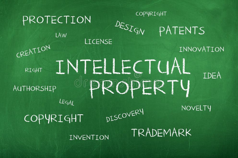 Intellectual Property Background Concept Stock Image - Image of form ...