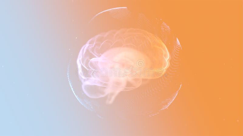 Intellectual Property Concept. 3d Render Animated Brain Inside ...