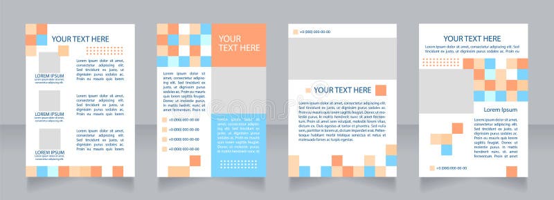 Intellectual Property Protection Blank Brochure Layout Design. Vertical ...