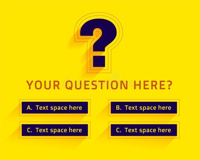 Intellectual Quiz Game Template for Query and Knowledge Stock Vector ...