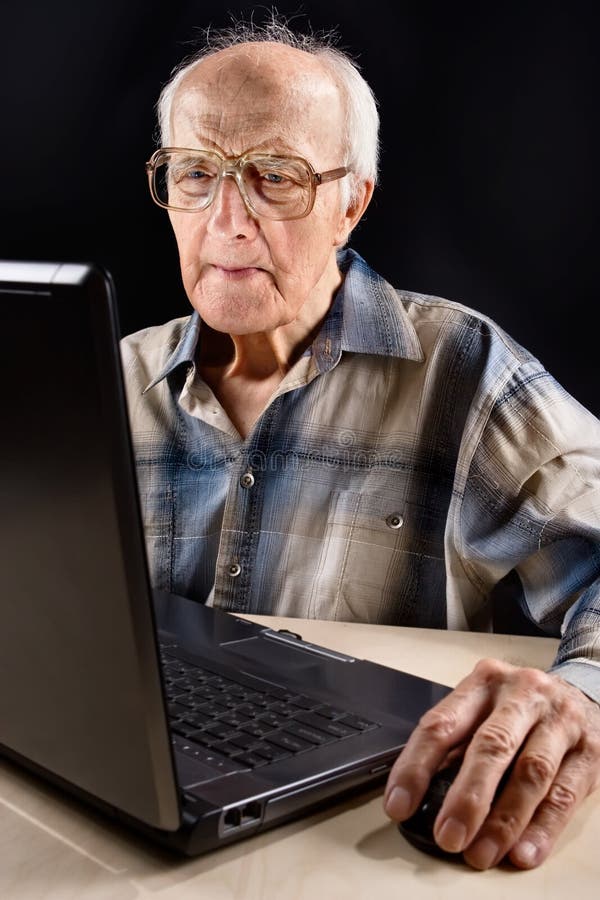 Intellectual senior man stock image. Image of enjoyment - 2741323