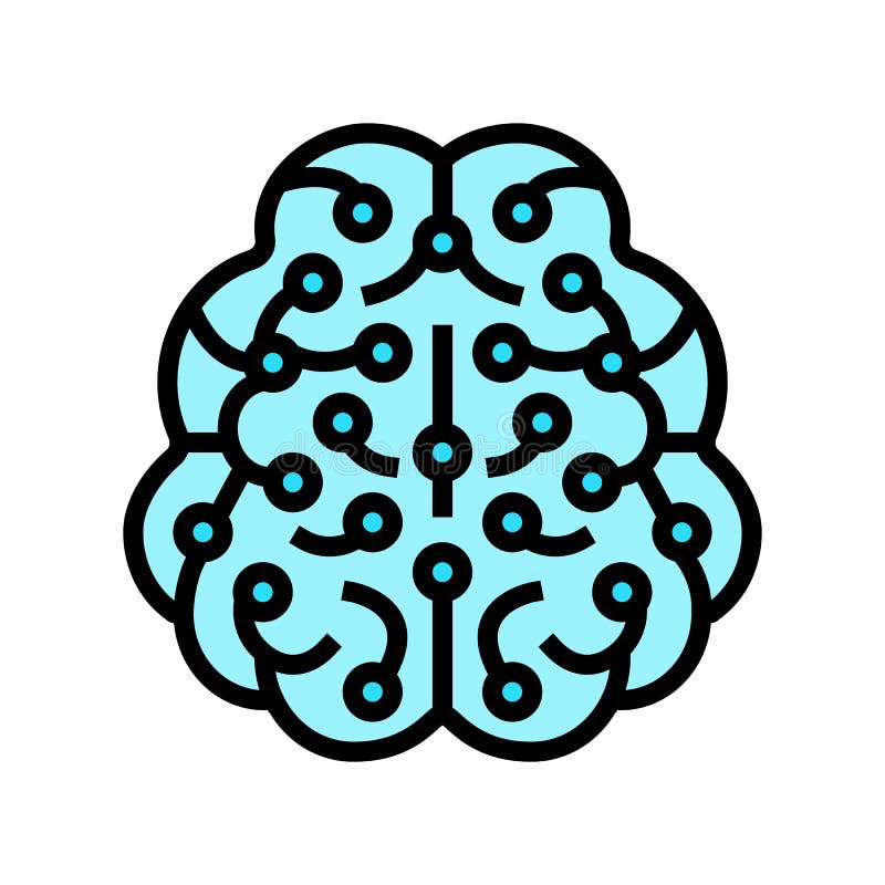 Intelligence Brain Color Icon Vector Illustration Stock Vector ...