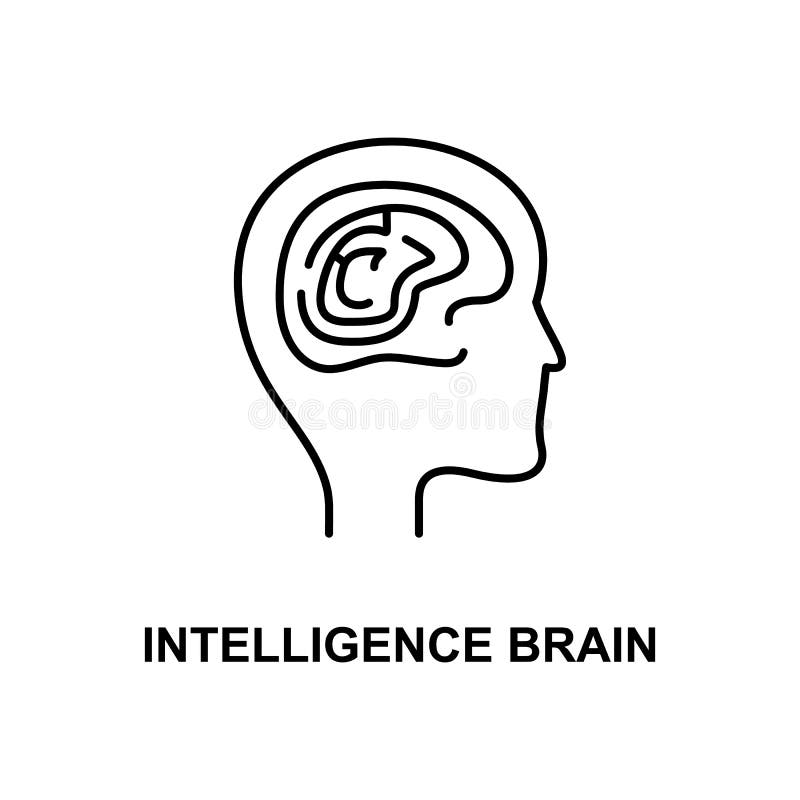 Intelligence Brain Icon. Element of Technologies Icon with Name for ...