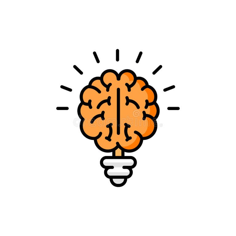 Intelligence Color Line Icon. Creative Idea Stock Vector - Illustration ...