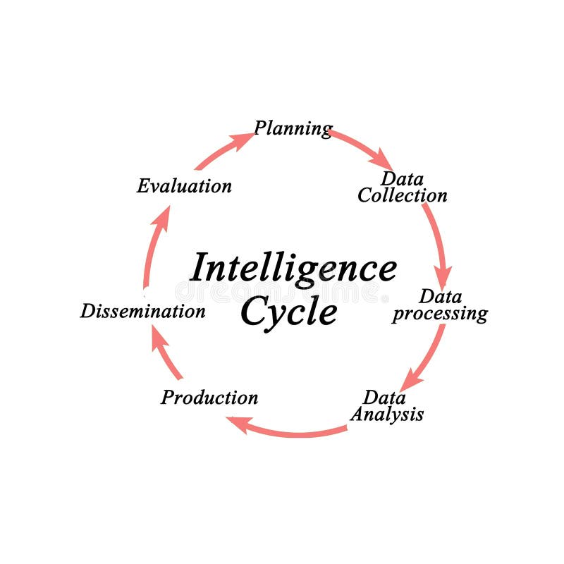 Intelligence Cycle stock image. Image of production - 191881245