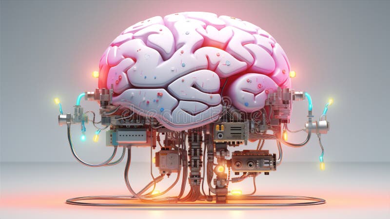 Intelligence Digital Brain Technology Concept Stock Illustration ...