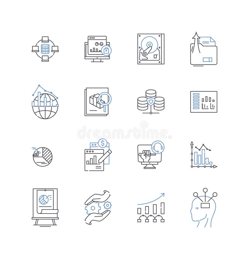 Intelligence and Gadgets Line Icons Collection. Brain, Genius, Mind ...