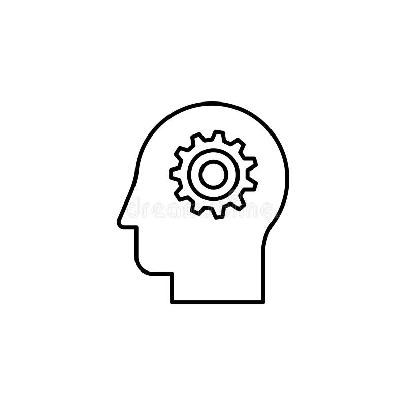 Intelligence, Gear, Head Icon. Element of Human Resources for Mobile ...