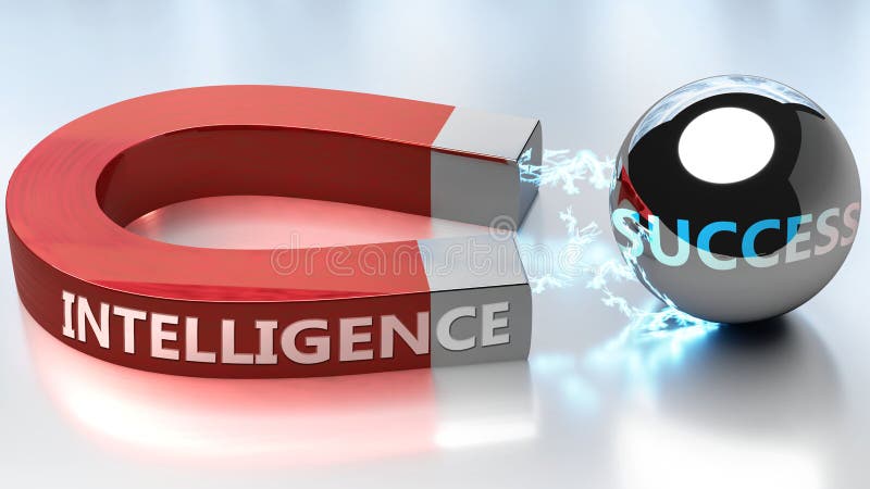 Intelligence Helps Achieving Success - Pictured As Word Intelligence ...