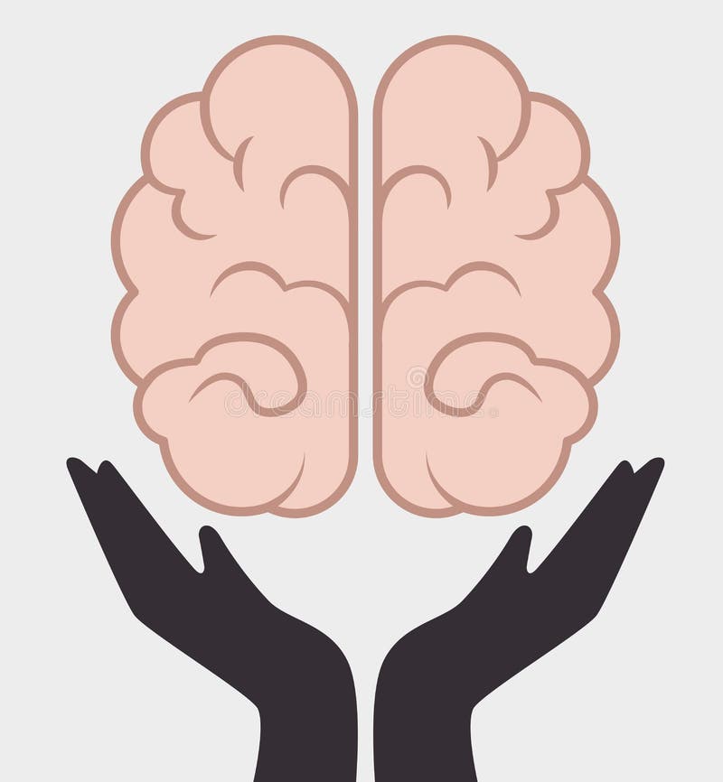 Intelligence of the Human Brain Stock Illustration - Illustration of ...