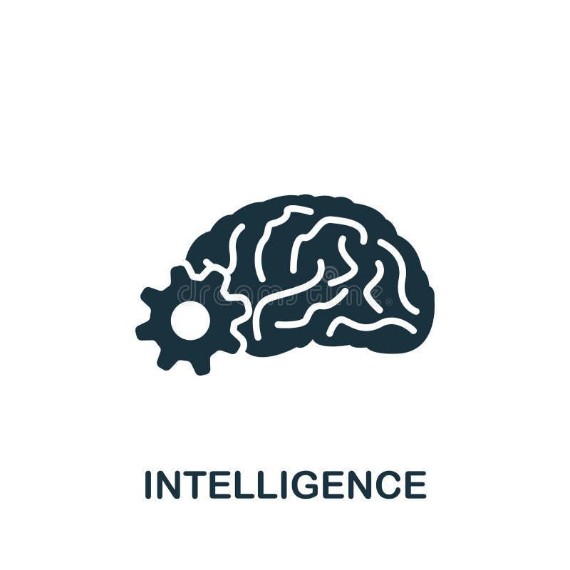 Intelligence Icon. Monochrome Simple Icon for Templates, Web Design and ...